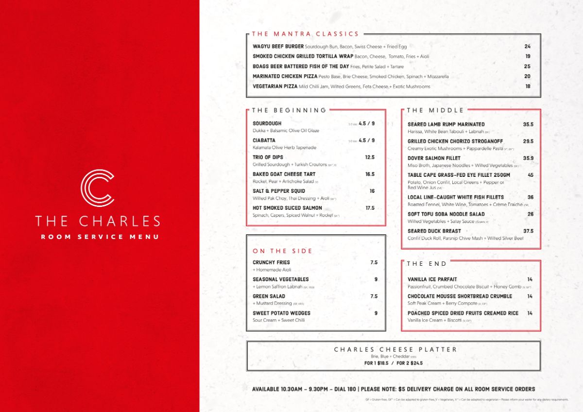 THE CHARLES RESTAURANT » Heads Up Launceston & Food Guide