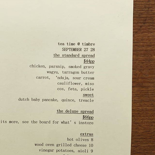 TIMBRE KITCHEN » Heads Up Launceston & Food Guide