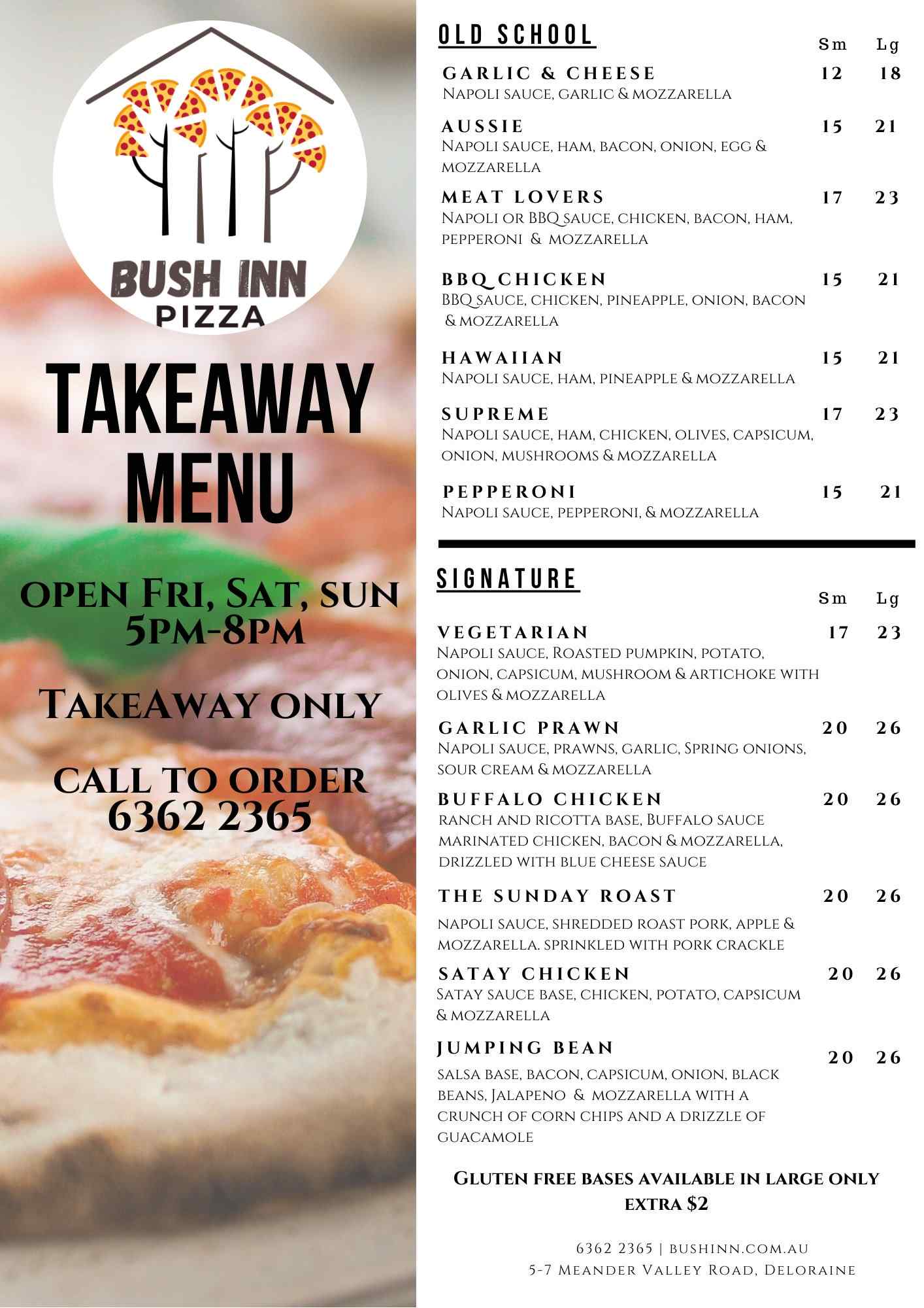 BUSH INN HOTEL DELORAINE » Heads Up Launceston & Food Guide