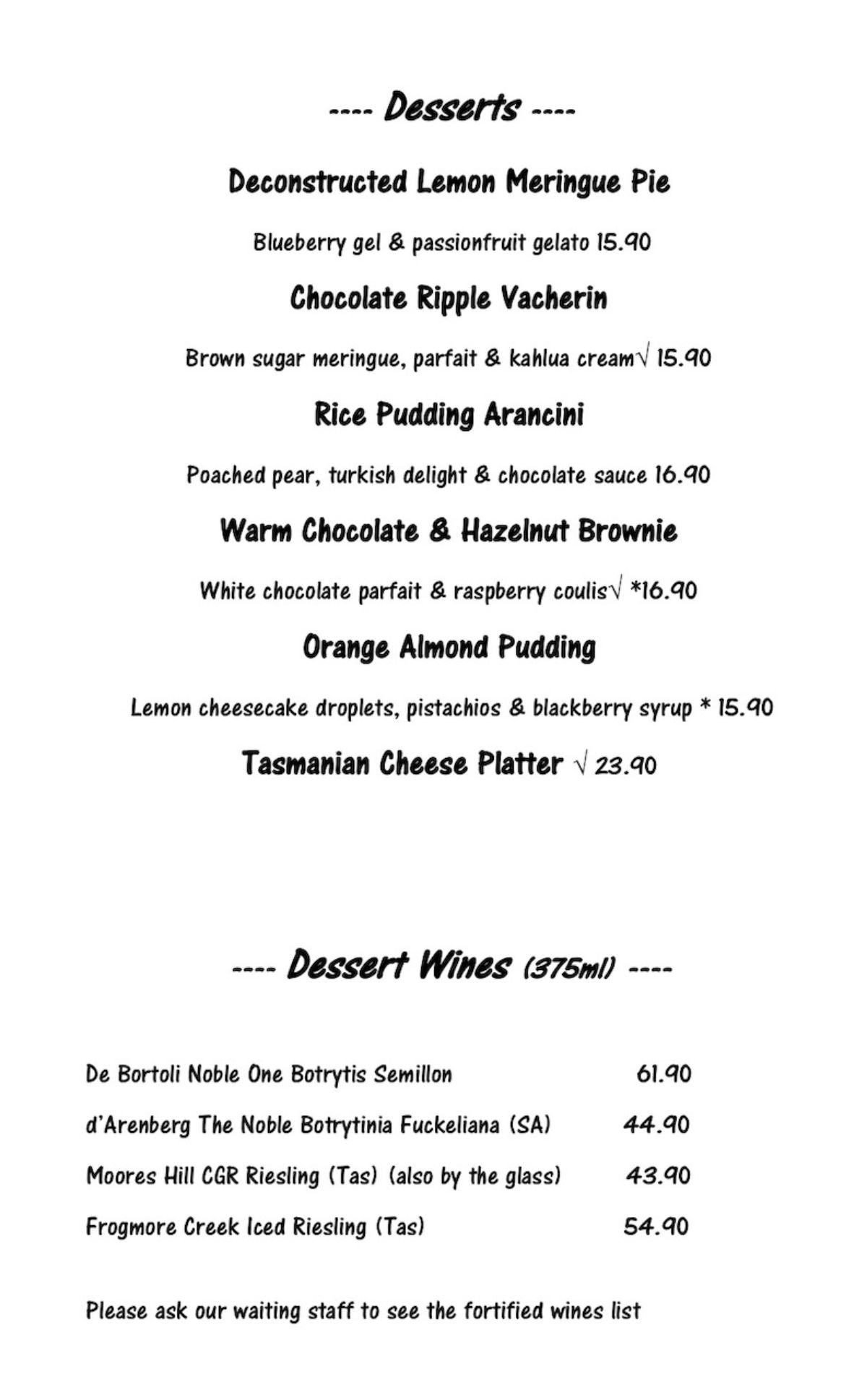 GORGE RESTAURANT - HEADS UP FOOD GUIDE LAUNCESTON