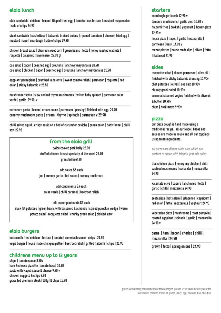 ELAIA CAFE » Heads Up Launceston & Food Guide