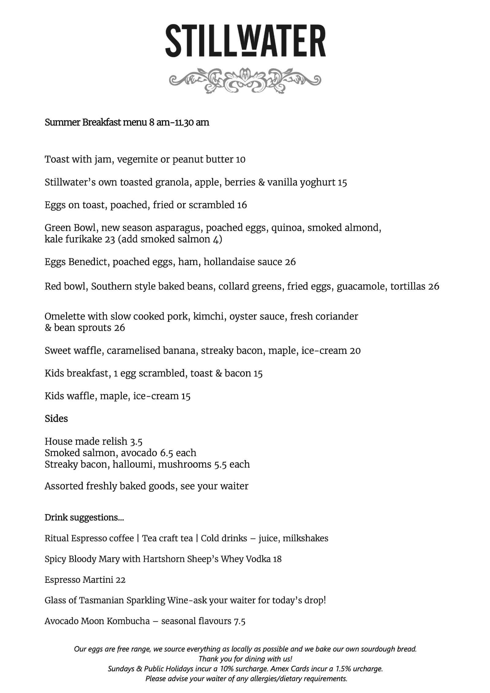 STILLWATER RESTAURANT » Heads Up Launceston