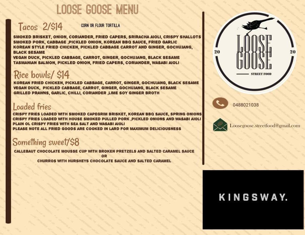 LOOSE GOOSE FOOD TRUCK » Heads Up Launceston 2021